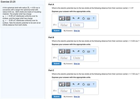 solved exercise 23 25 part a a thin spherical shell with