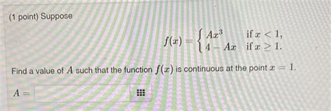 Solved Point Suppose F X Ax Ax If X