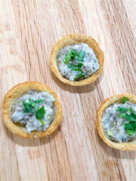 Elegant Make Ahead Mushroom Croustades Pudge Factor