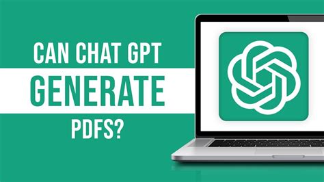Can ChatGPT Generate PDFs YouTube