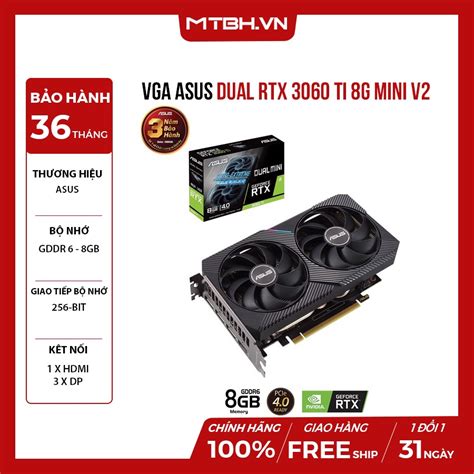 VGA ASUS DUAL RTX 306 Ti 8G MINI V2 – Máy Tính Biên Hòa