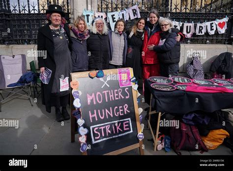 File Photo Dated 240323 Of Hunger Striking Mothers Left To Right