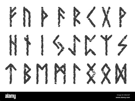 Ancient Alphabet Stock Vector Images Alamy