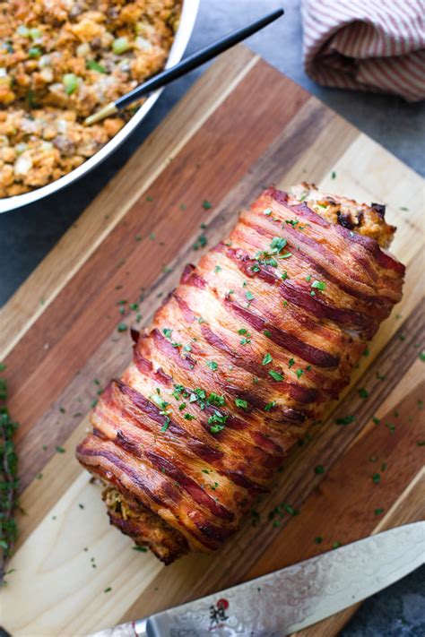 Bacon Wrapped Stuffed Pork Loin — My Diary Of Us