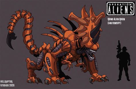 Operations Aliens Rhino Alien Queen By Hellraptorstudios On Deviantart