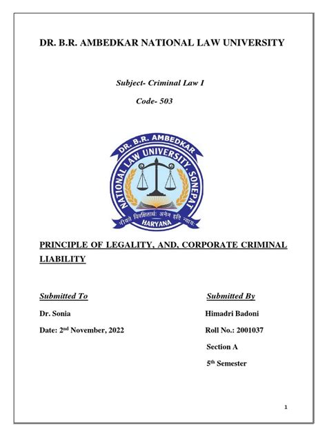 Ipc Assignment Pdf Mens Rea Ex Post Facto Law
