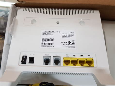 Router 4g Cpe Antena Zte Modelo Wf 820 Solo Claro S 45000 En