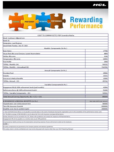 Ctc Breakup Pdf Insurance Life Insurance