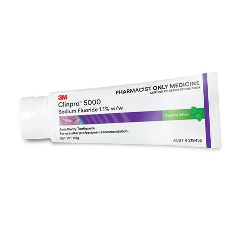 3m Clinpro 5000 Toothpaste 11 Sodium Fluoride 113g Tube