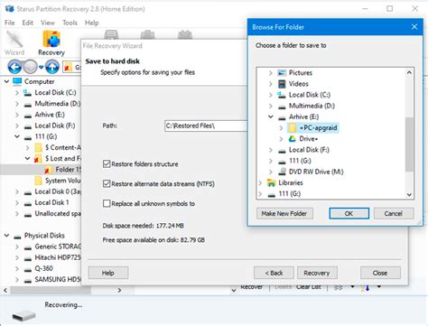 correcting the raw file system on an sd card starus recovery