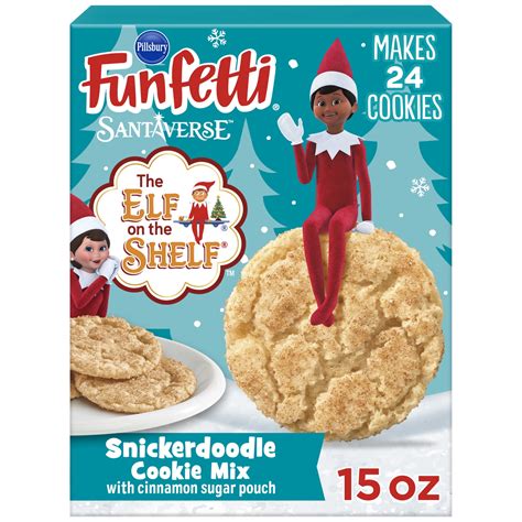 Pillsbury Funfetti The Elf On The Shelf Snickerdoodle Cookie Mix 15 Oz