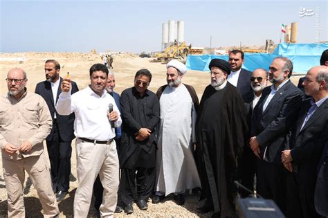 مشرق نیوز عکس حضور رئیسی در آغاز عملیات اجرایی خط انتقال آب از دریای