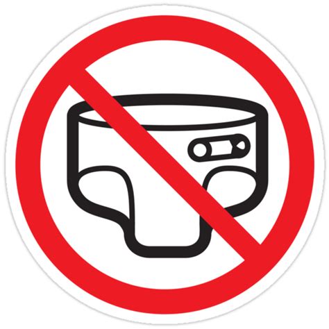 No More Diapers Toilet Trainedness Stickers By Laundryfactory
