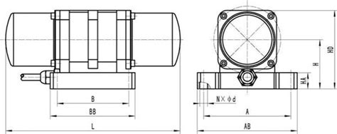 vibrateur externe pour béton avec moteur à courant continu
