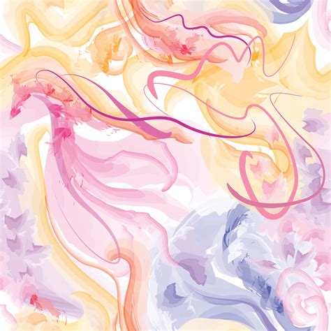 Abstract Wavy Lines Beautiful Seamless Watercolored Texture Endless