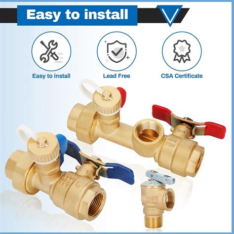 34in Tankless Water Heater Valve Kit With Pressure Kosovo Ubuy