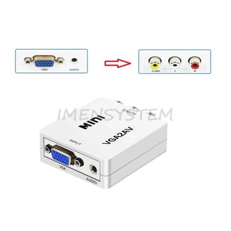 مبدل Vga به خروجی Av ایمن سیستم