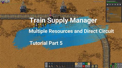 Factorio Tsm Tutorial Part 5 Multiple Resources Direct Circuits