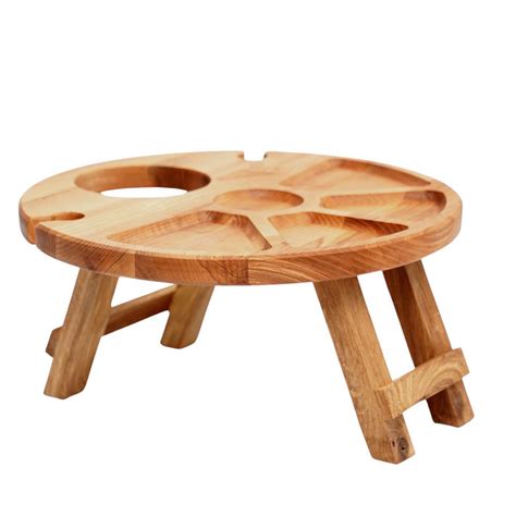 Деревянный Винный Столик 35 См на Складных Ножках Из Дуба — Купить Недорого на Bigl Ua 1658120244