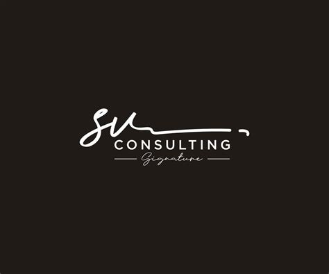 Initial Sv Signature Logo Collection Template Vector Hand Drawn Calligraphy Lettering Vector