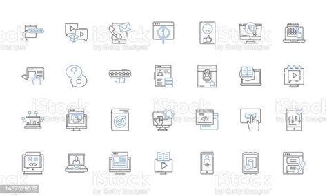 Internet Of Things Line Icons Collection Connectivity Automation