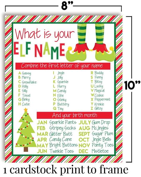 Elf Name Game Christmas Party Name Tags Amanda Creation