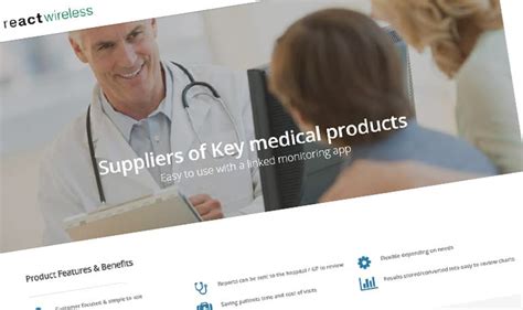 Reactwireless Medical App Website Design Measured Designs