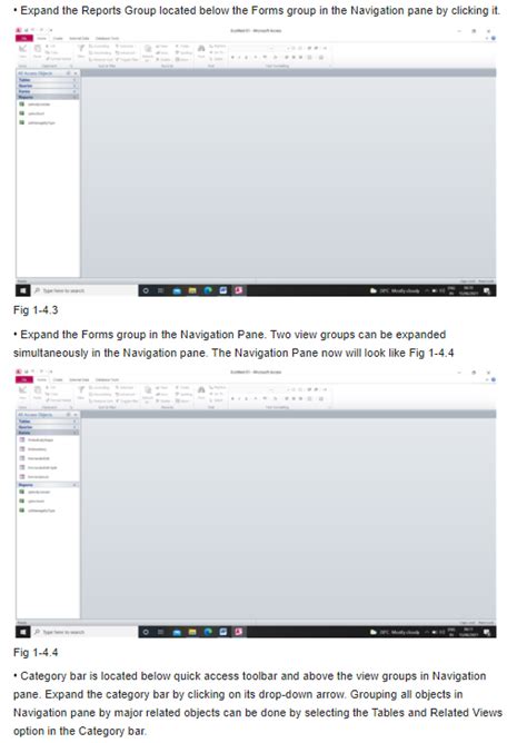 Solved On The Navigation Pane Group The Objects By Tables And
