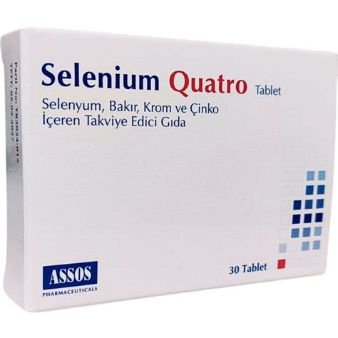 Selenium Quatro 30 Tablet Orijinal Ürün Garantisi Fatih Dirican