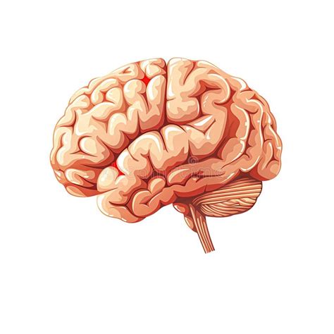 Menselijke Hersenanatomie Gedetailleerde Medische Illustratie Met