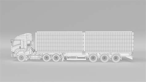 D Isuzu Deca Gxz Add Container Turbosquid