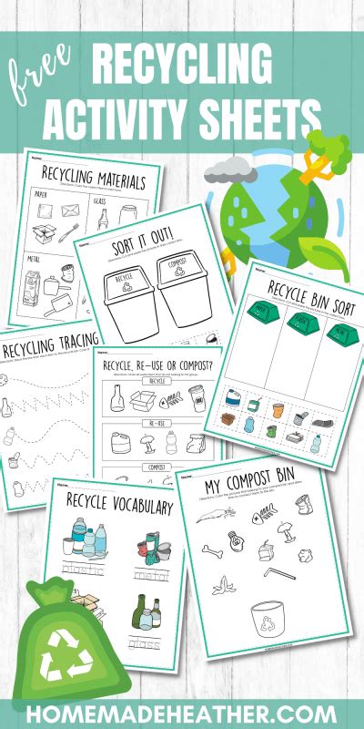 Free Recycling Activity Printable Sheets Artofit