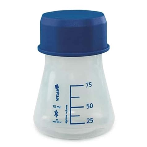 VITLAB Erlenmeyer Flasks With Screw Caps Volume 75 ML Flasks Quantity Fisher Scientific