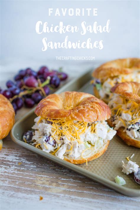 Favorite Chicken Salad Sandwich Recipe The Crafting Chicks