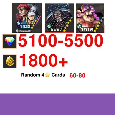 Global IOS Only 5100 5500RD 1800 GF 4 Onigashima Kid Law 5 Kaido