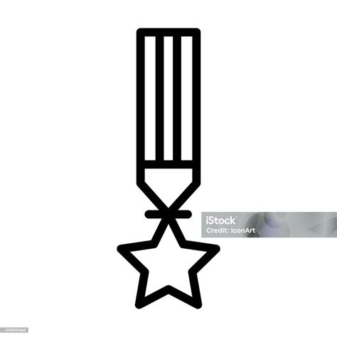 Icône De La Médaille Militaty De La Collection De Larmée Et De La