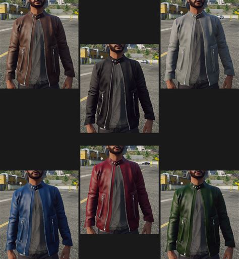 Leather Jacket For Mp Femalemale Gta5