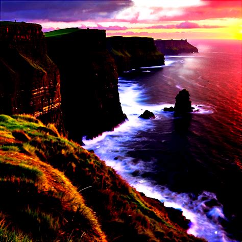 Download Cliffs Of Moher Sunset Png Nea23