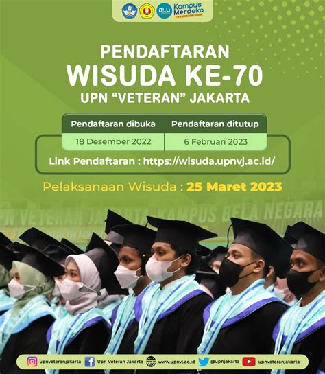 Jadwal Pendaftaran Pelaksanaan Wisuda UPNVJ Ke 70 Fakultas Ilmu