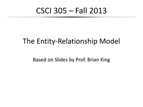 Ppt Csci 305 Fall 2013 Powerpoint Presentation Free Download Id