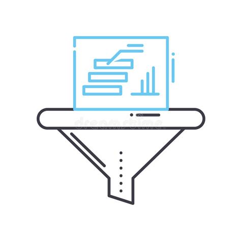 data filter icon black vector sign with editable strokes concept