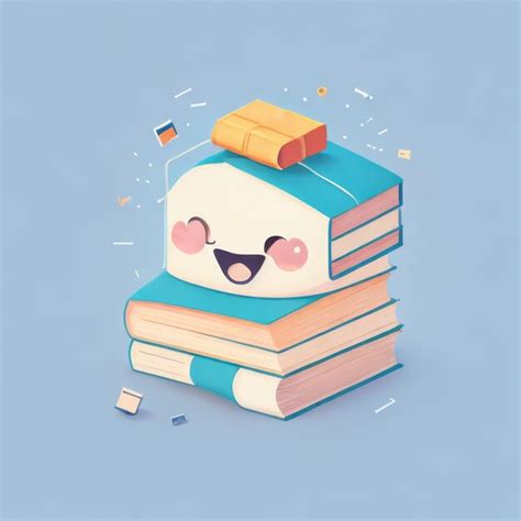 Premium Ai Image Cute Book Emotion