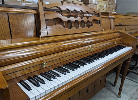 Wurlitzer Console In Satin Walnut DC Piano Company