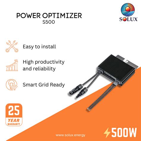Power Optimizer Solaredge 500w 60v Solux Llc