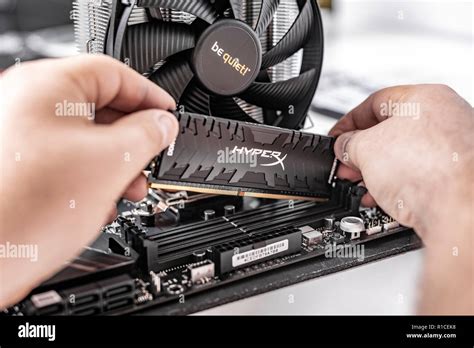 Installing Random Access Memory Into PC Stock Photo Alamy