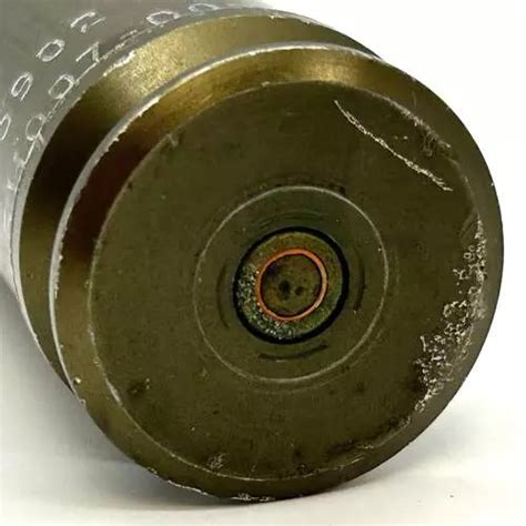 British Military Issue 30mm Machine Gun Round Shell Casing In Ammunition
