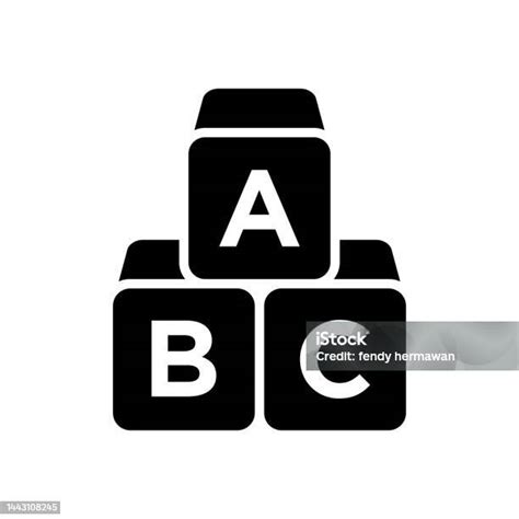 Abc 큐브 아이콘 벡터 디자인 템플릿 흰색 배경 알파벳에 대한 스톡 벡터 아트 및 기타 이미지 알파벳 알파벳 순서