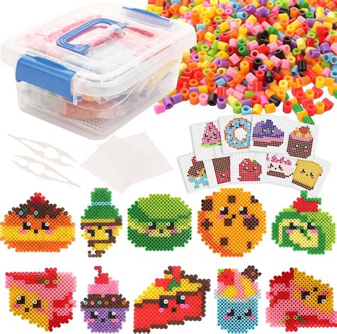 Kit De Manualidades De 5270 Piezas De Dulces Fusibles De 19 Colores 24