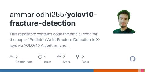 Github Ammarlodhi255yolov10 Fracture Detection This Repository Contains Code The Official