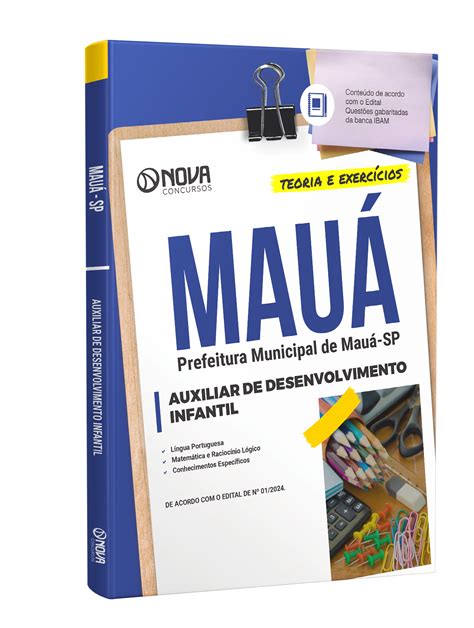 Apostila Prefeitura De Mauá Sp Auxiliar De Desenvolvimento Infantil